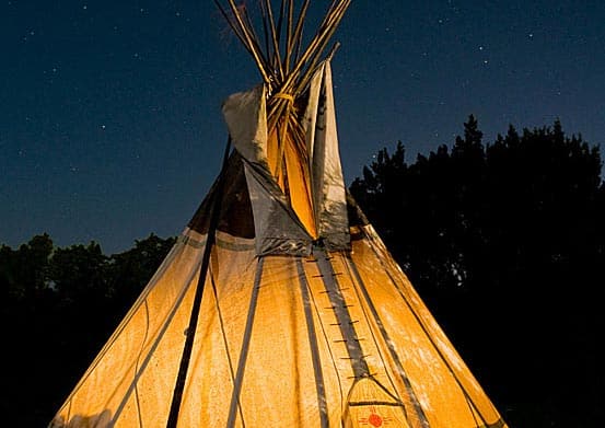 Northern Lights Tipi Vacation Package | Paddling Michigan
